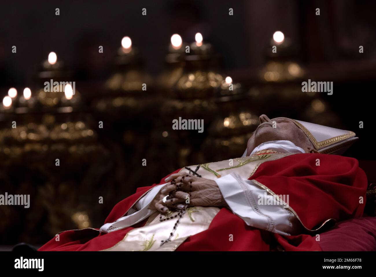 Vatican City, Vatican, 2 January 2023. The body of the late Pope ...