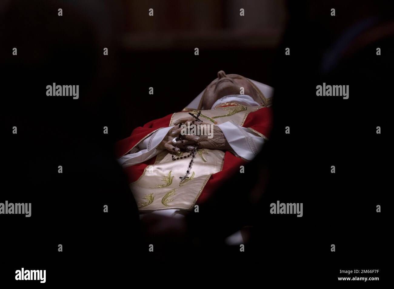 Vatican City, Vatican, 2 January 2023. The body of the late Pope ...