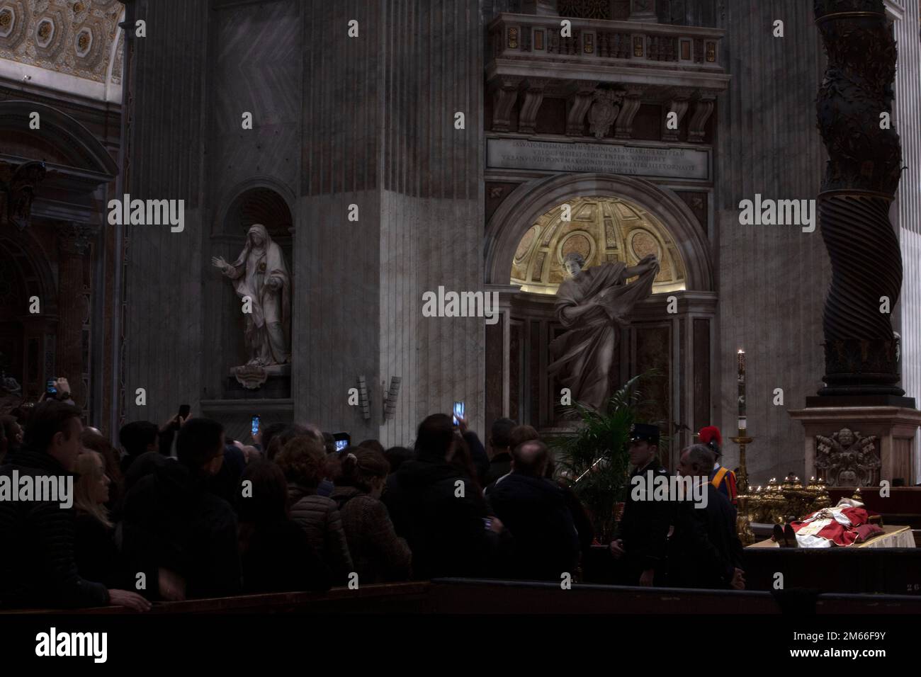 Vatican City, Vatican, 2 January 2023. The body of the late Pope ...