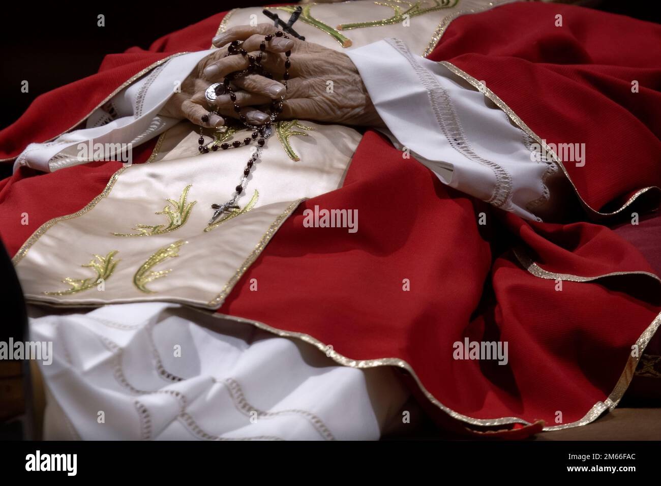 Vatican City, Vatican, 2 January 2023. The body of the late Pope ...
