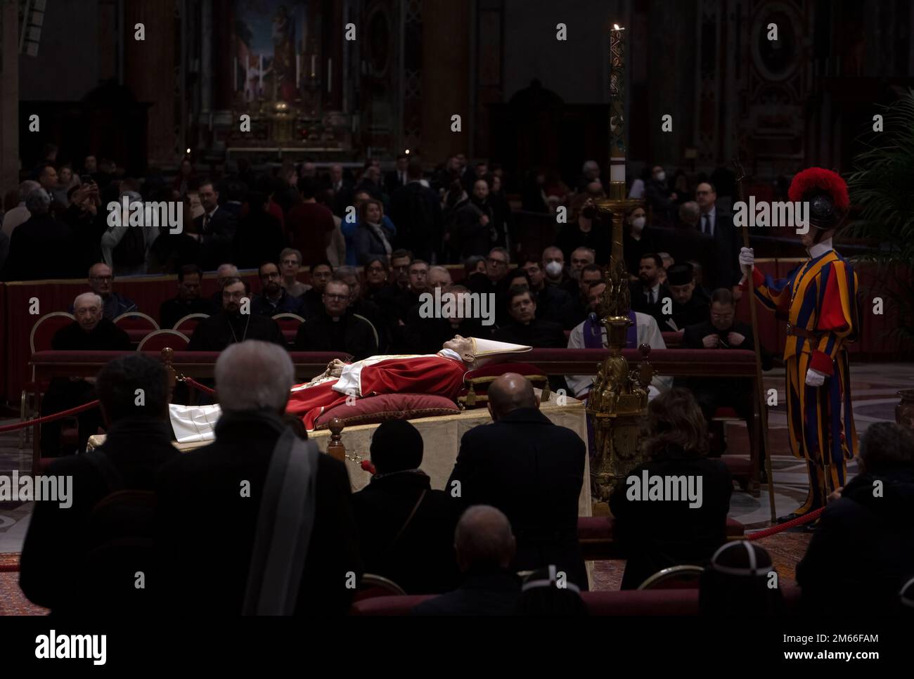 Vatican City, Vatican, 2 January 2023. The body of the late Pope ...