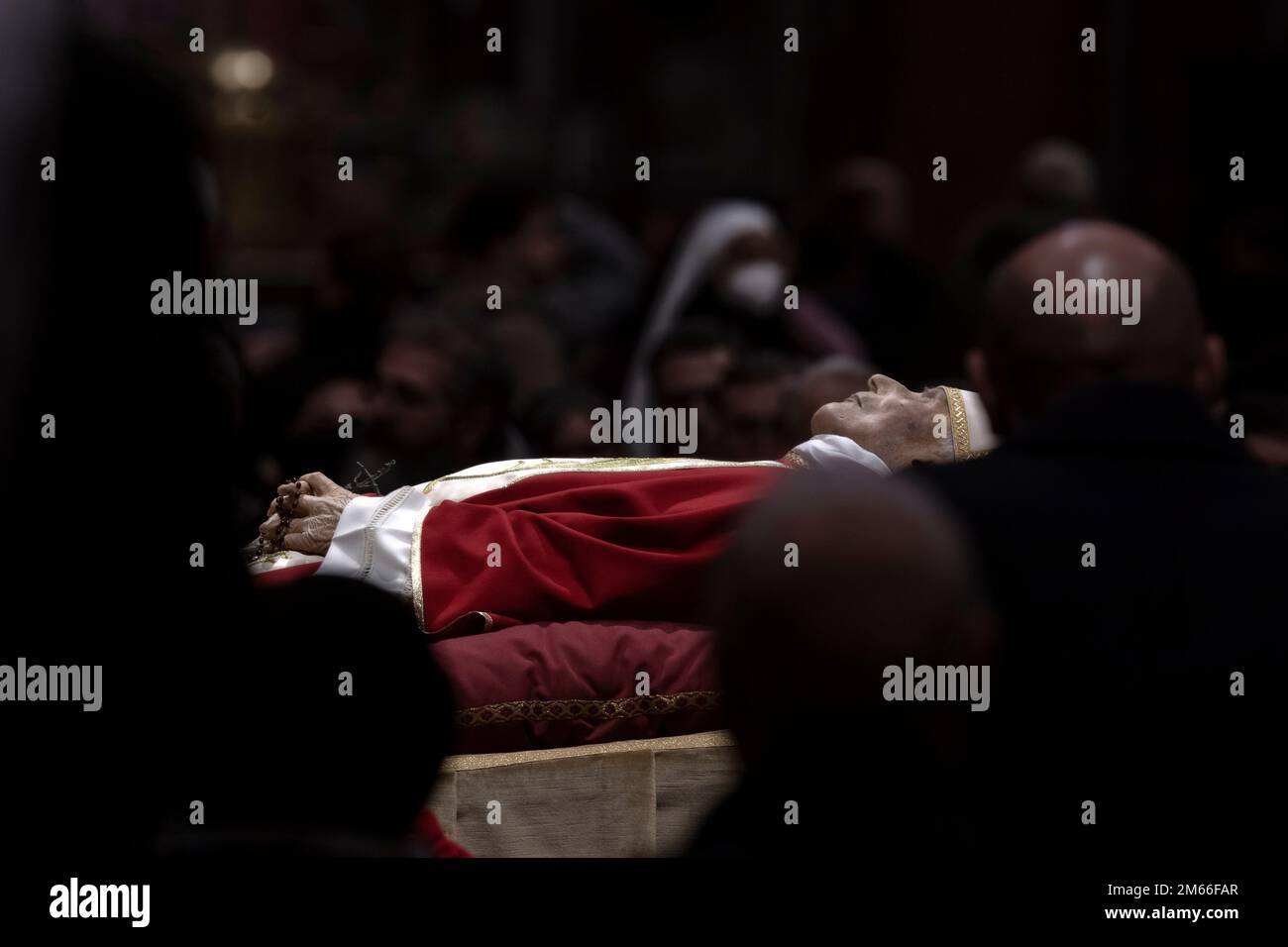 Vatican City, Vatican, 2 January 2023. The body of the late Pope ...