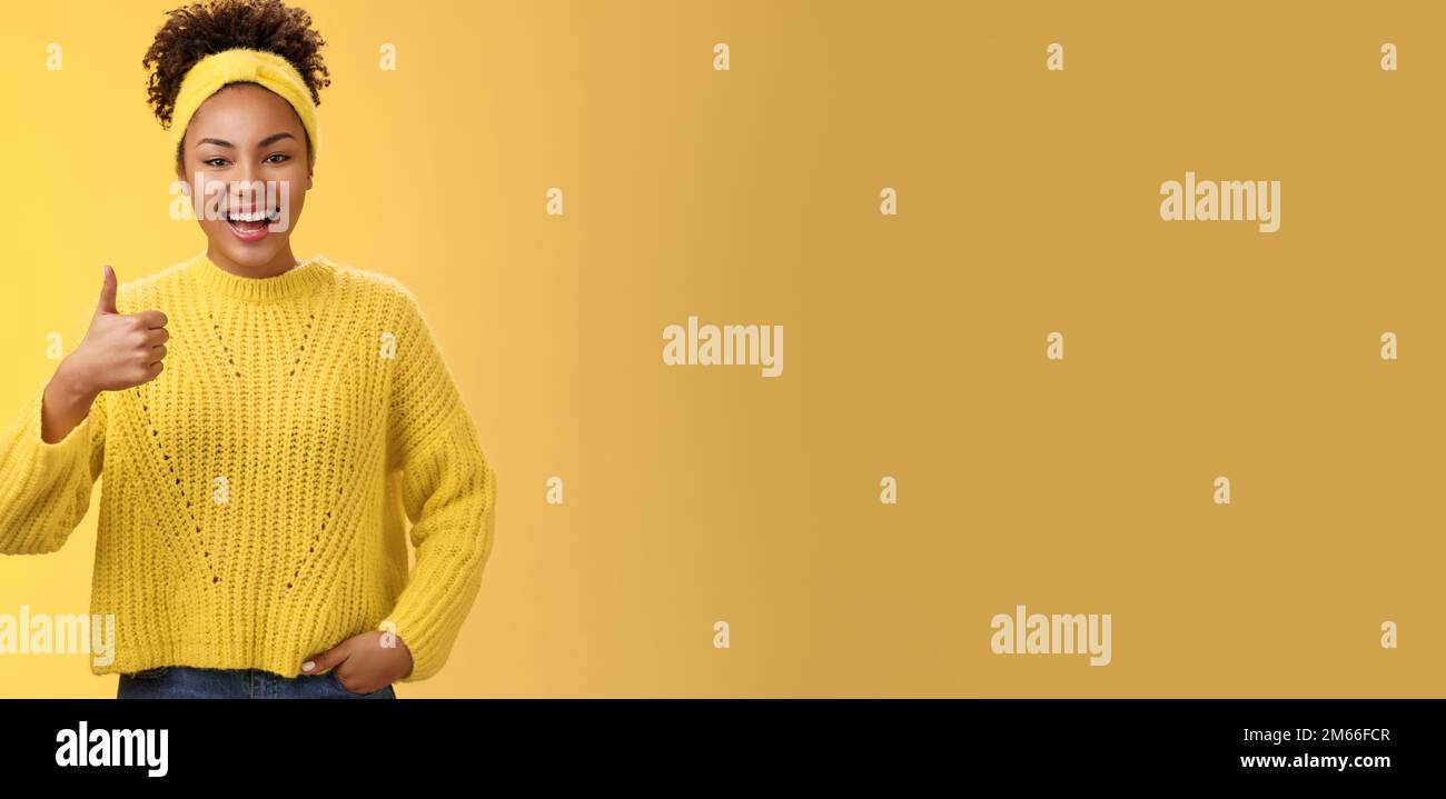 Energetic outgoing good-looking female office assistant ready help out ...