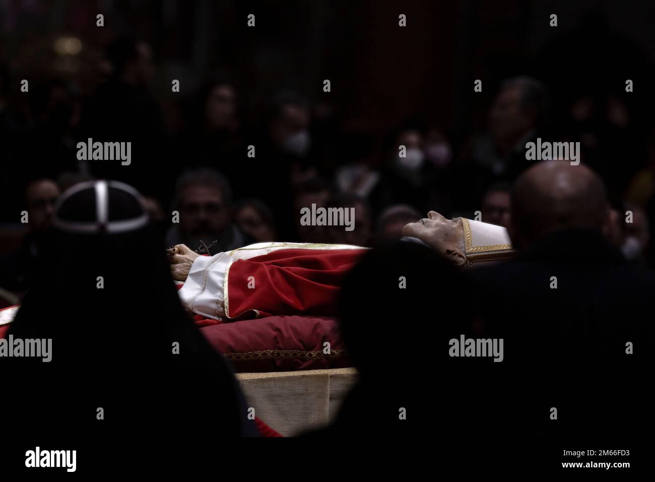 Vatican City, Vatican, 2 January 2023. The body of the late Pope ...