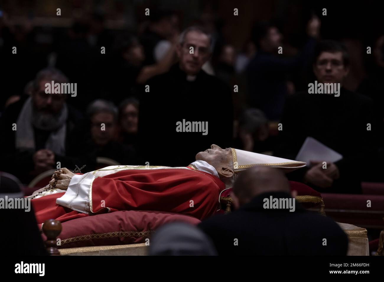 Vatican City, Vatican, 2 January 2023. The body of the late Pope ...
