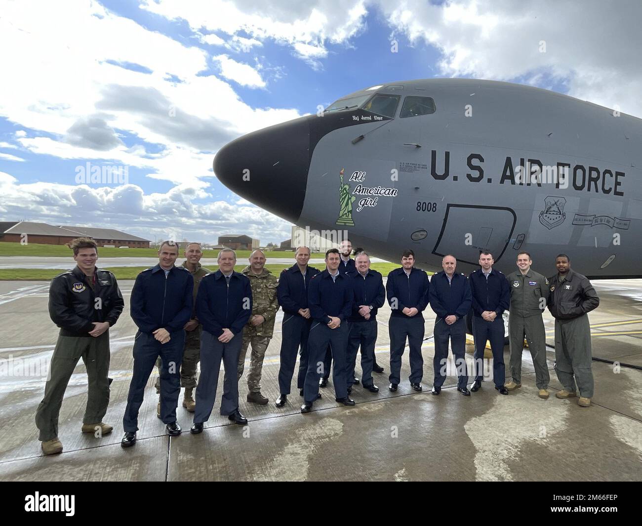 Royal Air Force Police visited the Bloody Hundredth to learn about the wing’s mission, culture ...