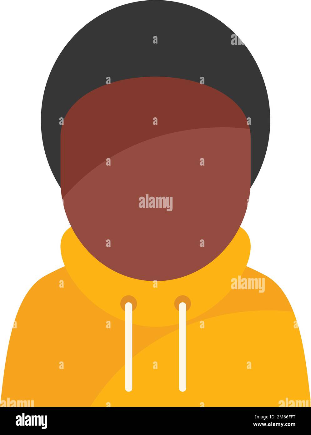 Street african boy icon flat vector. Person suit. Adult work isolated ...