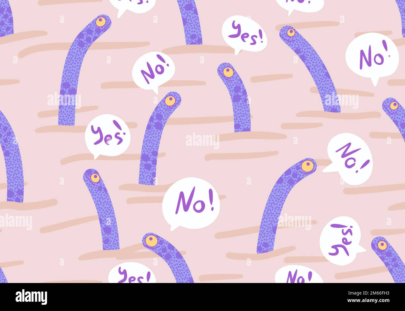 Cartoon sea ocean animals seamless spotted eel pattern for wrapping ...