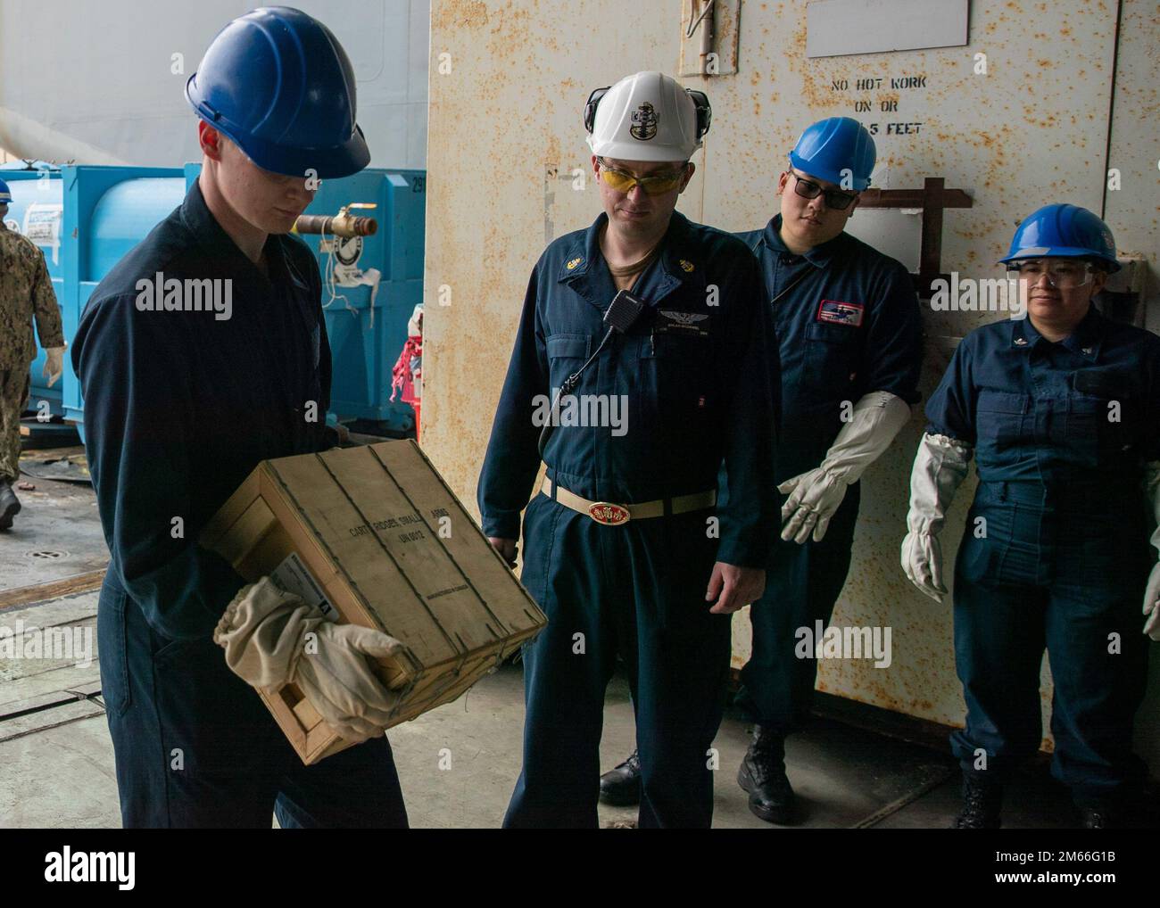 220407-N-NA545-1022 NEWPORT NEWS, Va. (April 7, 2022) - Sailors ...