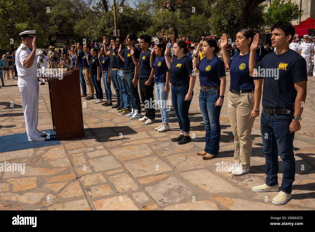 SAN ANTONIO, Texas (Apr. 7, 2022) -- Capt. Errol Laumann, commander of ...