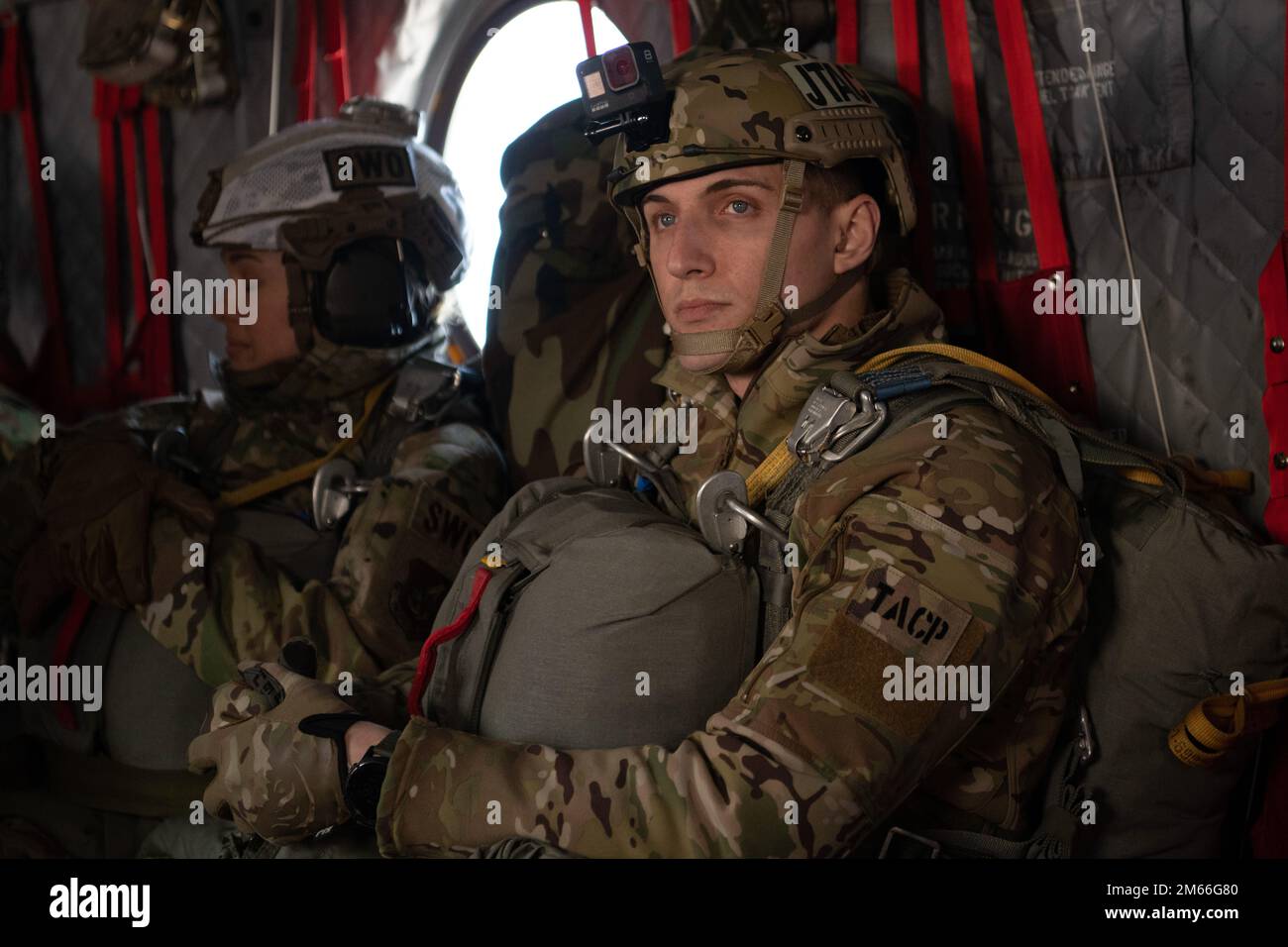 U.S. Air Force Airman 1st Class Christian Dye, a Detachment 1, 3rd Air ...