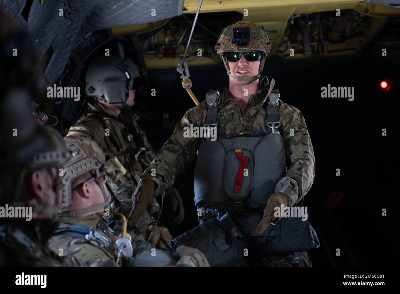 A U.S. Air Force Airman, a Detachment 1, 3rd Air Support Operations ...