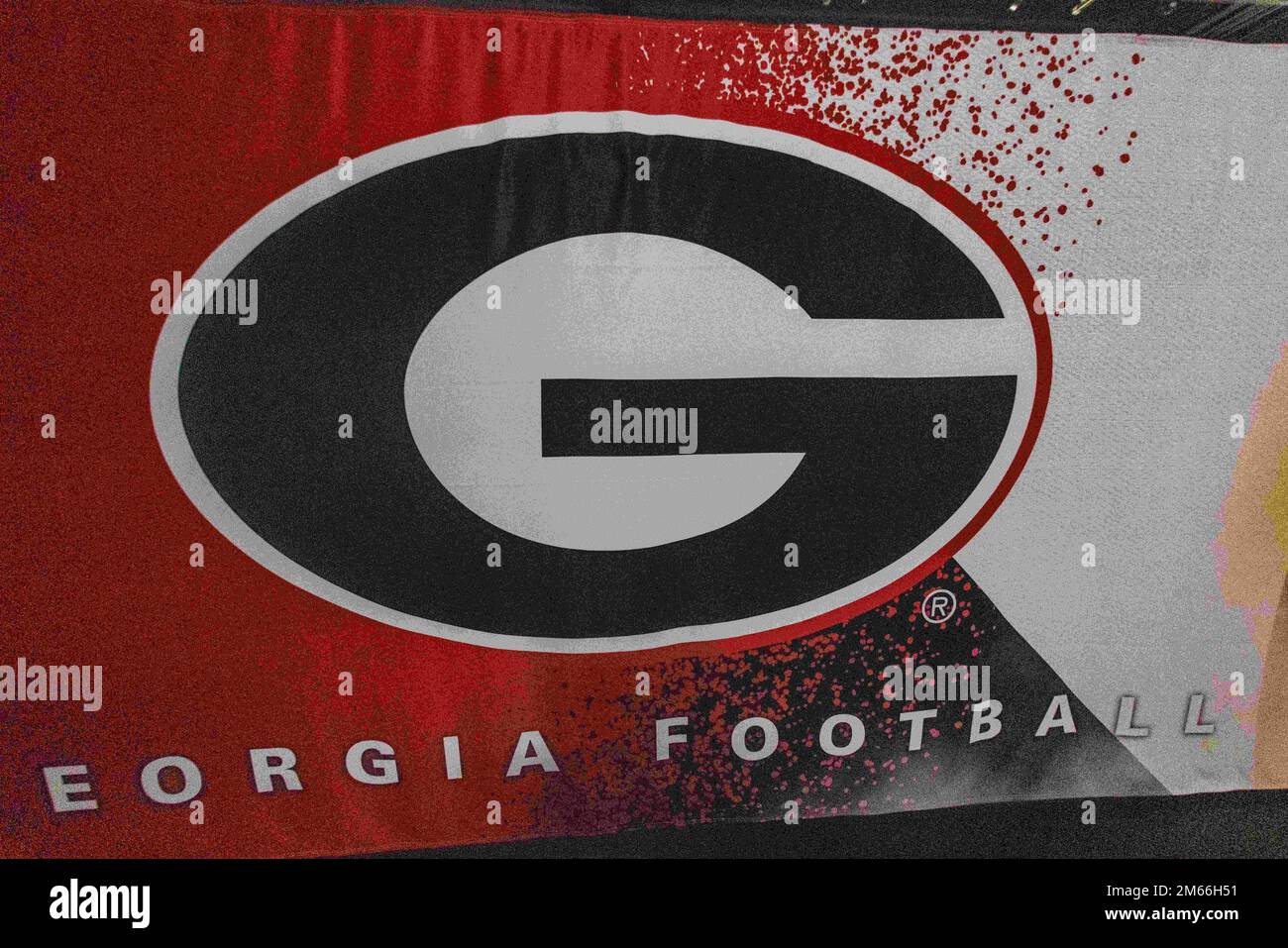 Atlanta, GA, USA. 31st Dec, 2022. Georgia Bulldogs logo outside the ...