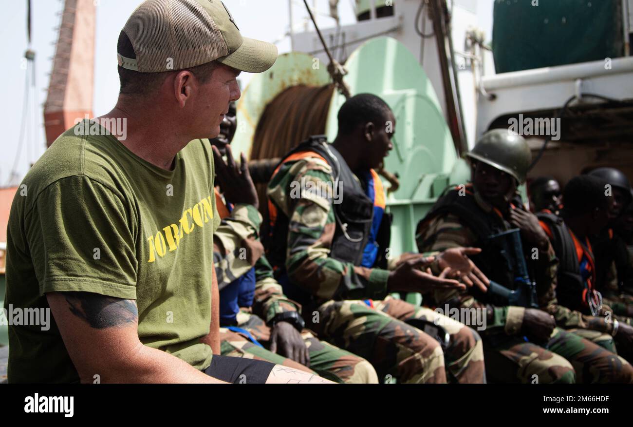 DAKAR, Senegal (April 7, 2022) U.S. Marine Corps 1st Sgt. William ...