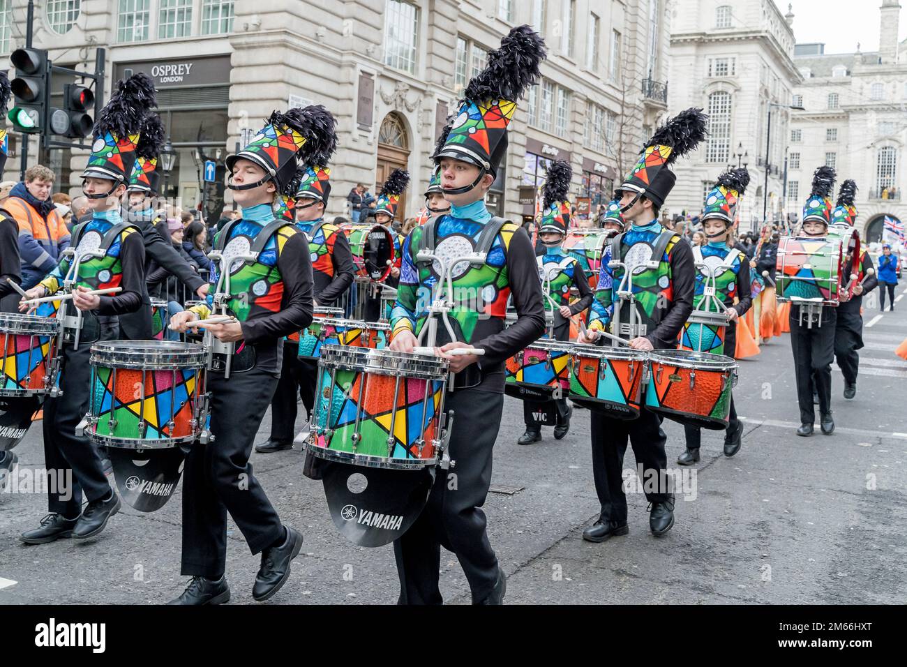 London New Years Day Parade marching band Stock Photo - Alamy