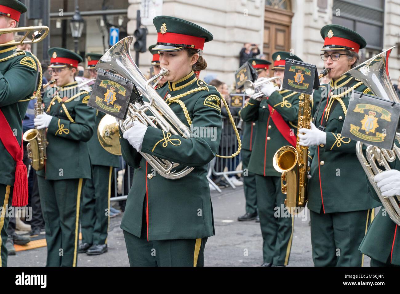London New Years Day Parade marching band Stock Photo - Alamy