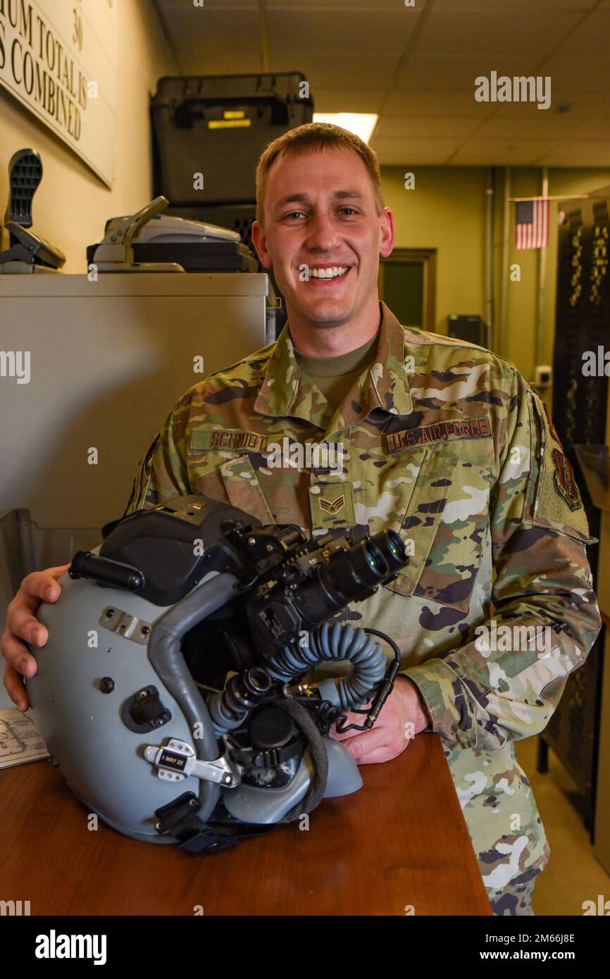 U.S. Air National Guard Airman 1st Class Cory Schmidt, aircrew flight ...