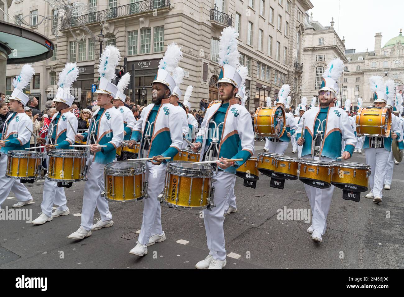 London New Years Day Parade marching band Stock Photo - Alamy