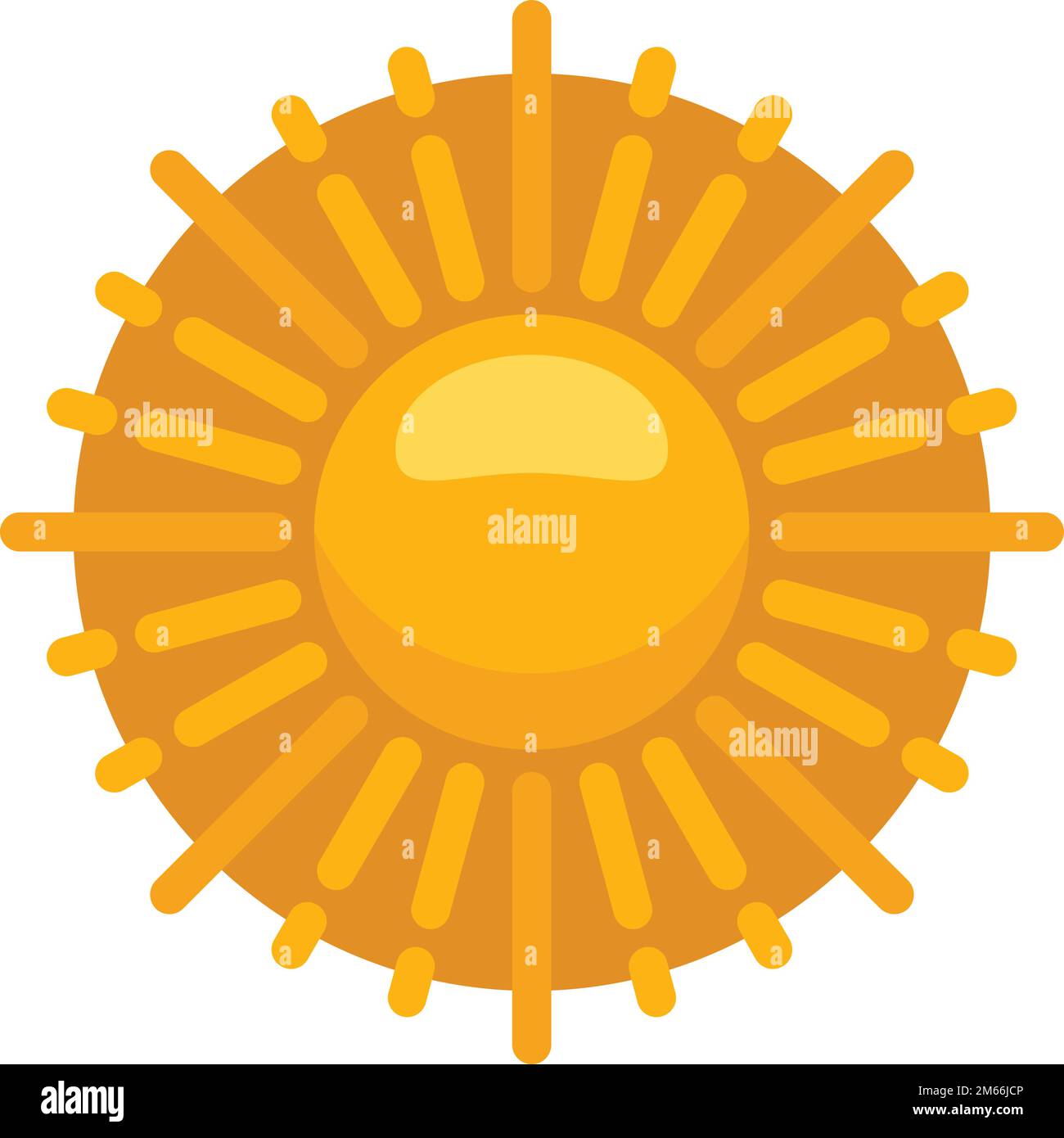 Sun warming icon flat vector. Global climate. Planet energy isolated ...
