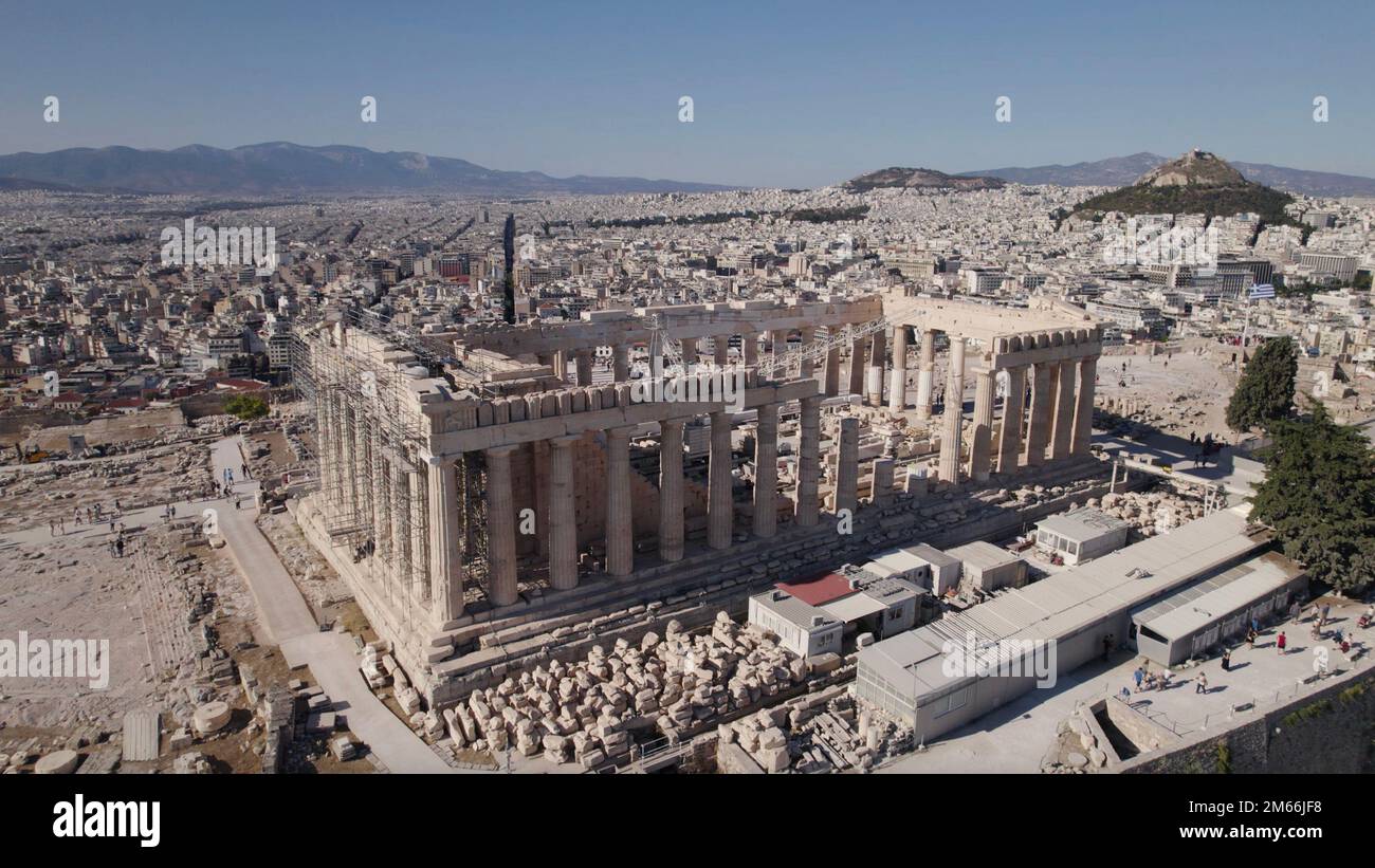 Parthenon athens drone hi-res stock photography and images - Alamy