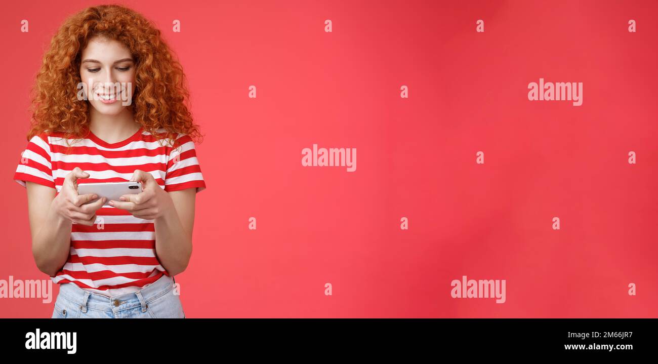 Redhead girl fool around waiting queue dentist playing awesome ...