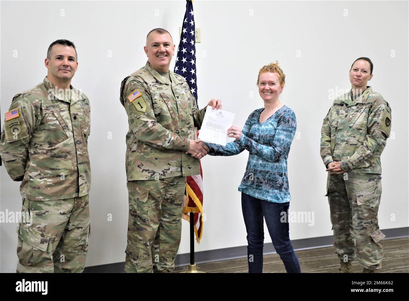 Angie Paloskey with the Fort McCoy Directorate of Human Resources ...