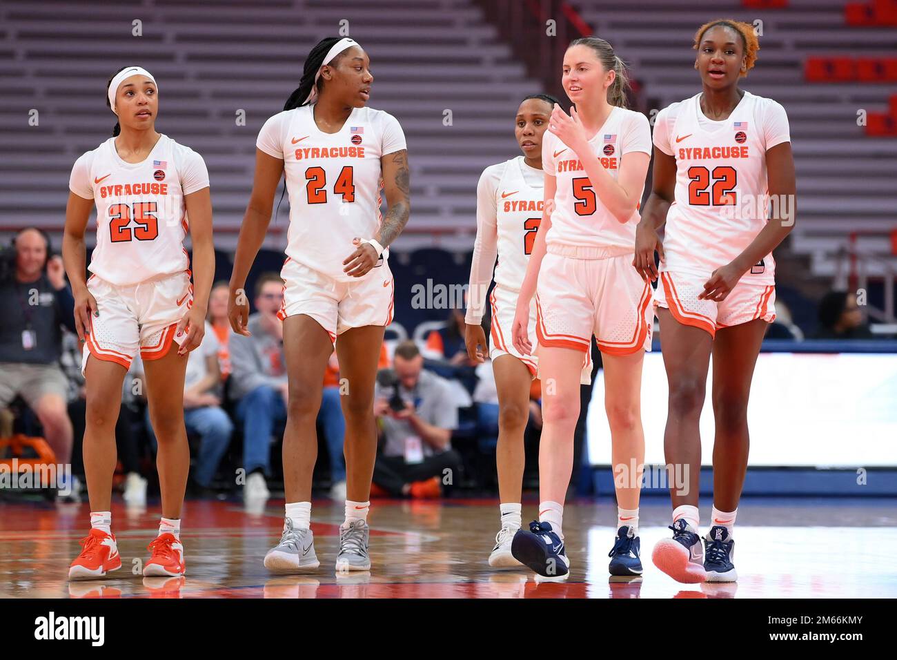 January 1, 2023: Syracuse Orange guard Alaina Rice (25), forward ...
