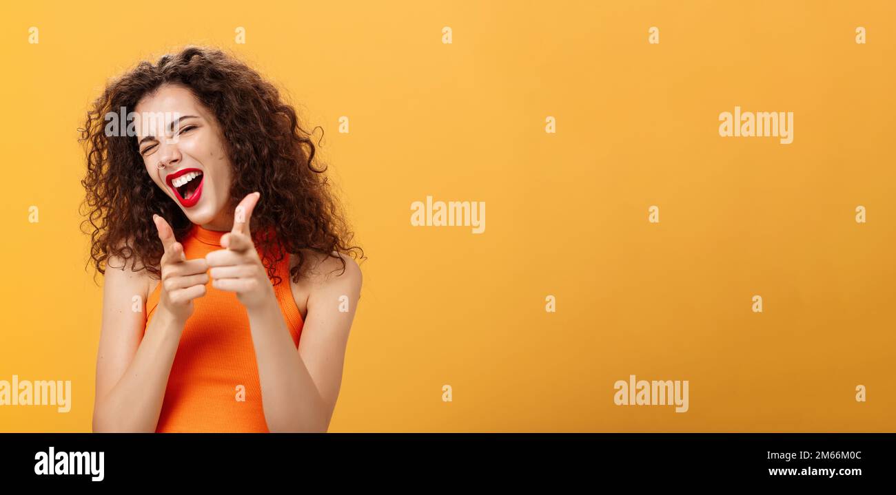 Hey what is up. Friendly and outgoing attractive curly-haired female ...