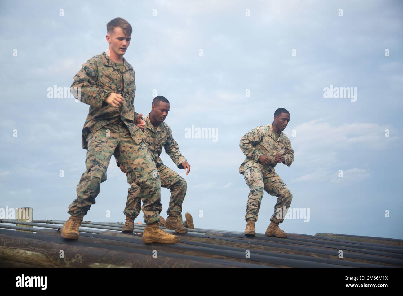 U.S. Marine Corps Martial Arts Instructor (MAI) Course students execute ...