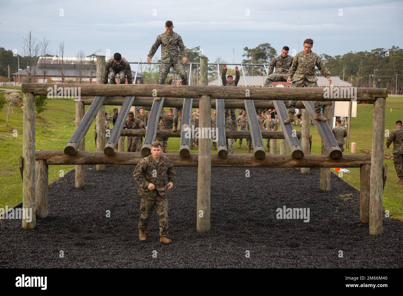 U.S. Marine Corps Martial Arts Instructor (MAI) Course students execute ...