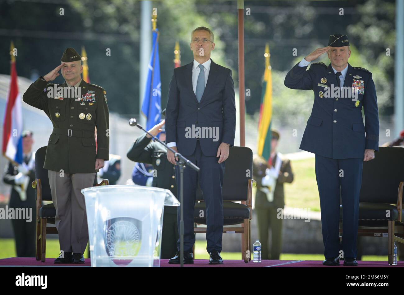 SHAPE, Belgium – SHAPE holds a change of command ceremony where ...