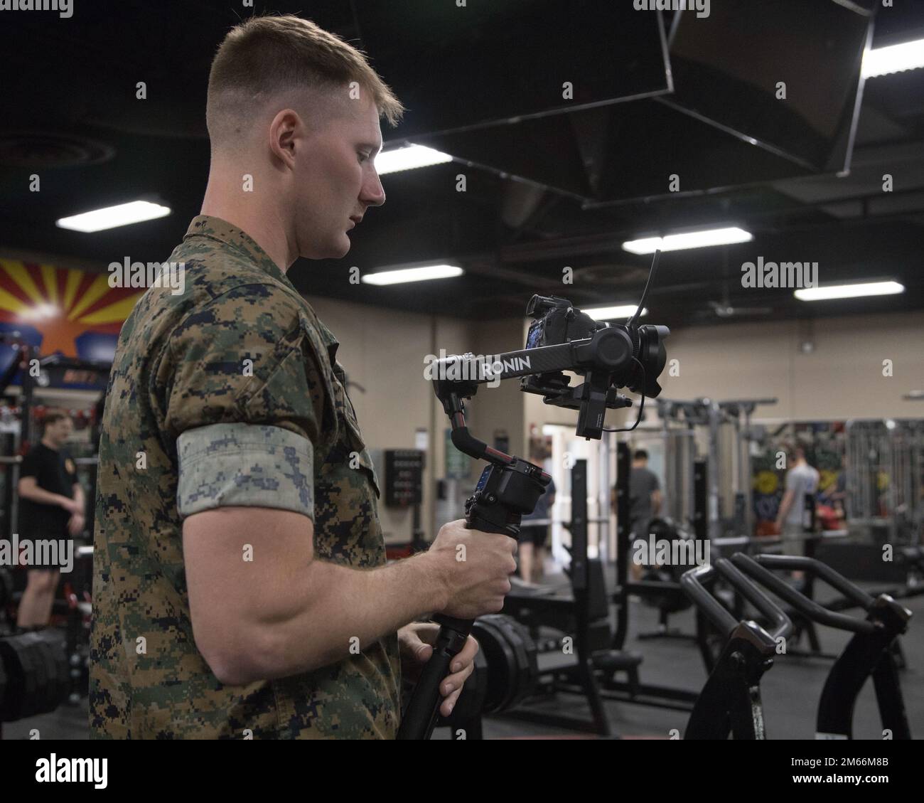 U.S. Marine Corps Lance Cpl. Jon C. Stone, combat videographer ...