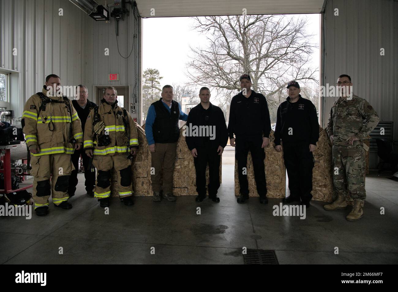 Firefighters from Alpena Combat Readiness Training Center demonstrated ...