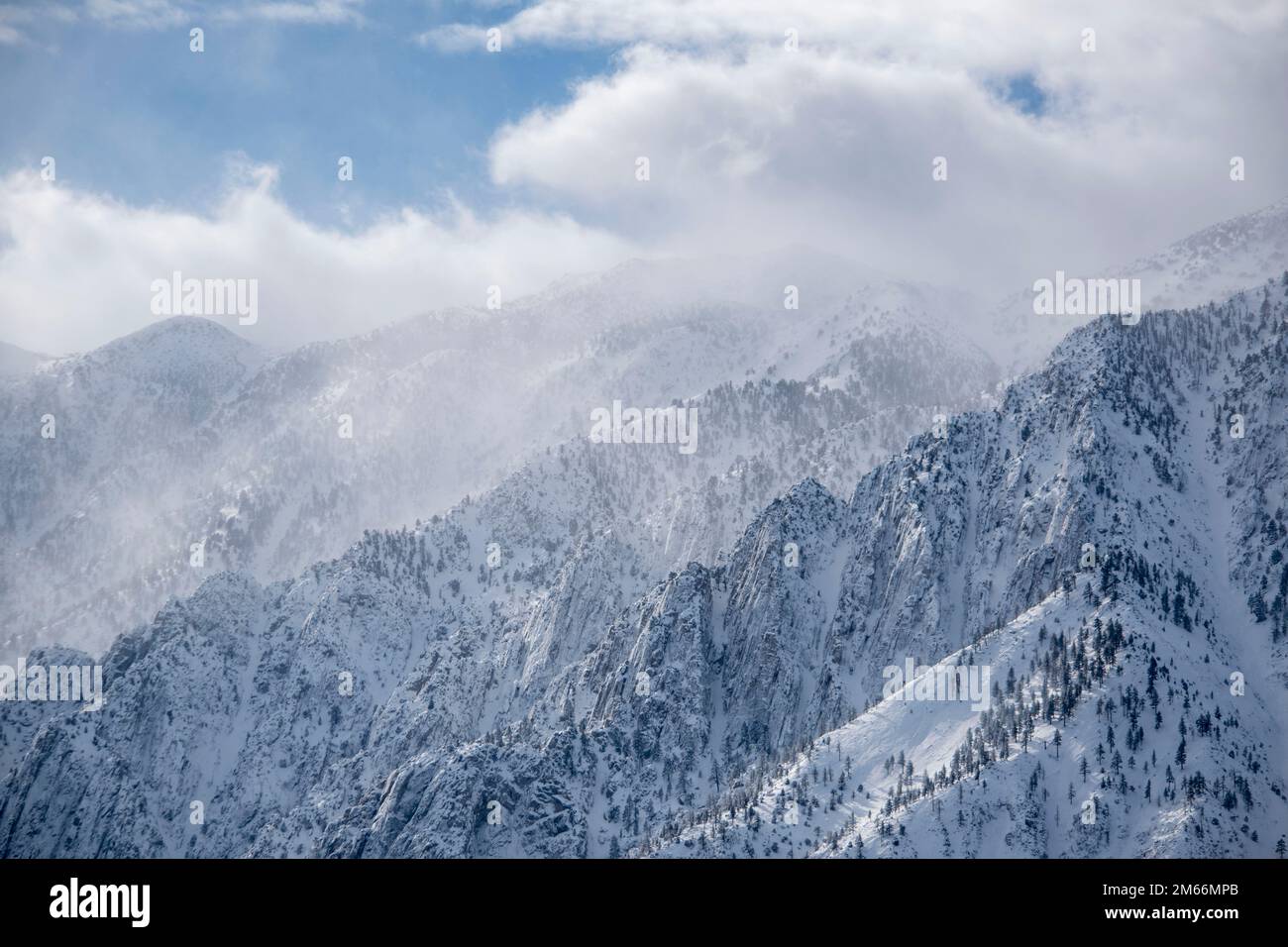 Winter snow really transforms the Eastern Sierra around Sherwin Grade ...