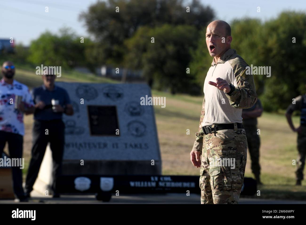 U.S. Air Force Col. Mason Dula, Special Warfare Training Wing commander ...