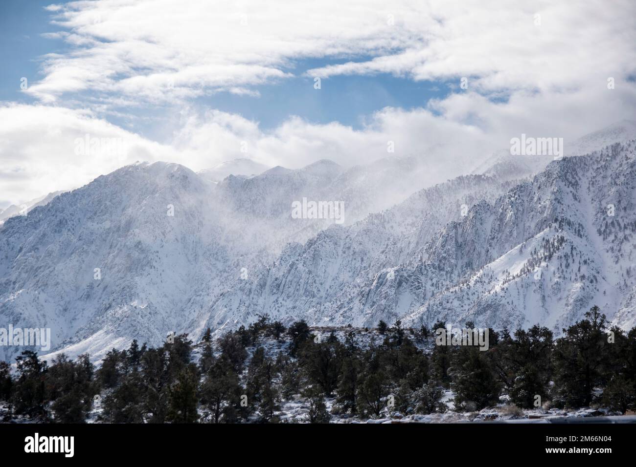 Winter snow really transforms the Eastern Sierra around Sherwin Grade ...