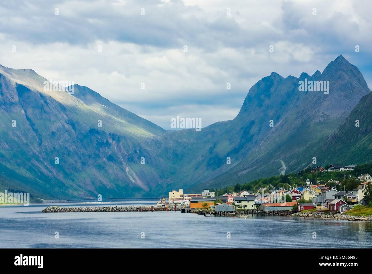 Norway island senja town village hi-res stock photography and images ...