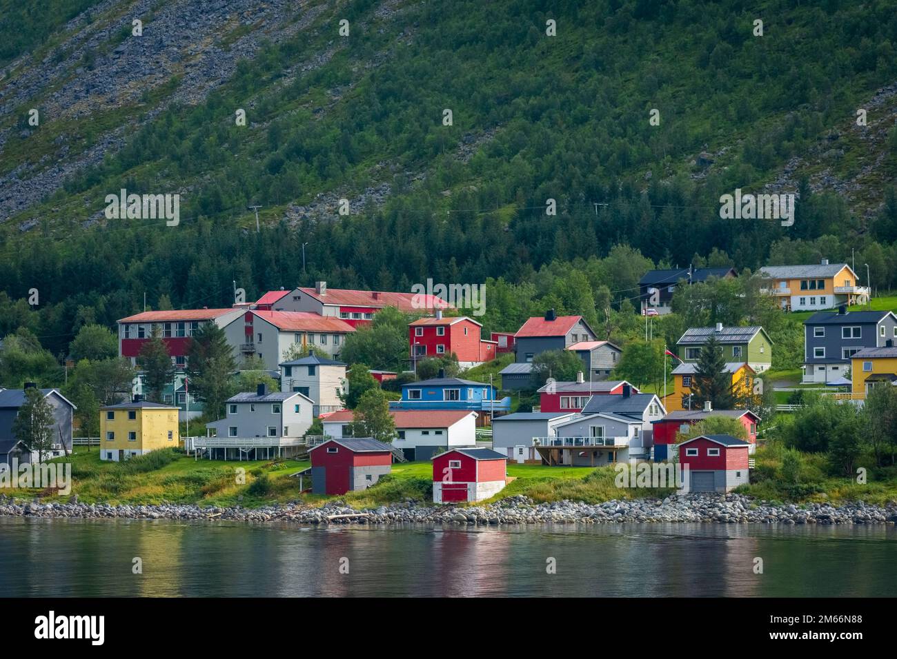 Norway island senja town village hi-res stock photography and images ...