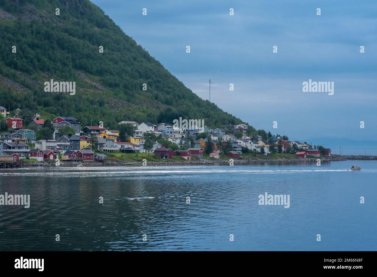 Norway island senja town village hi-res stock photography and images ...