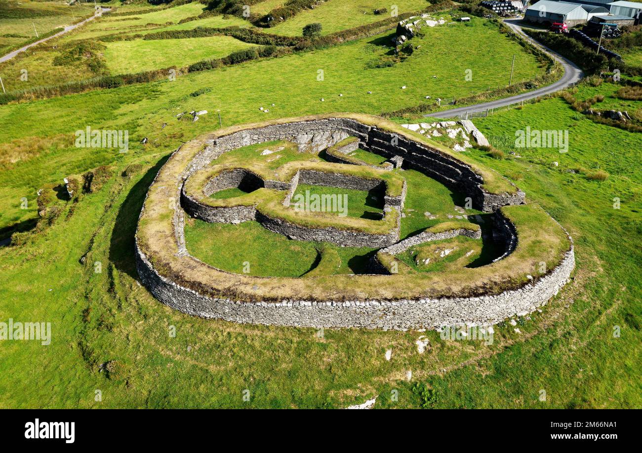 Leacanabuaile 9th century AD Celtic stone ringfort fort defended ...