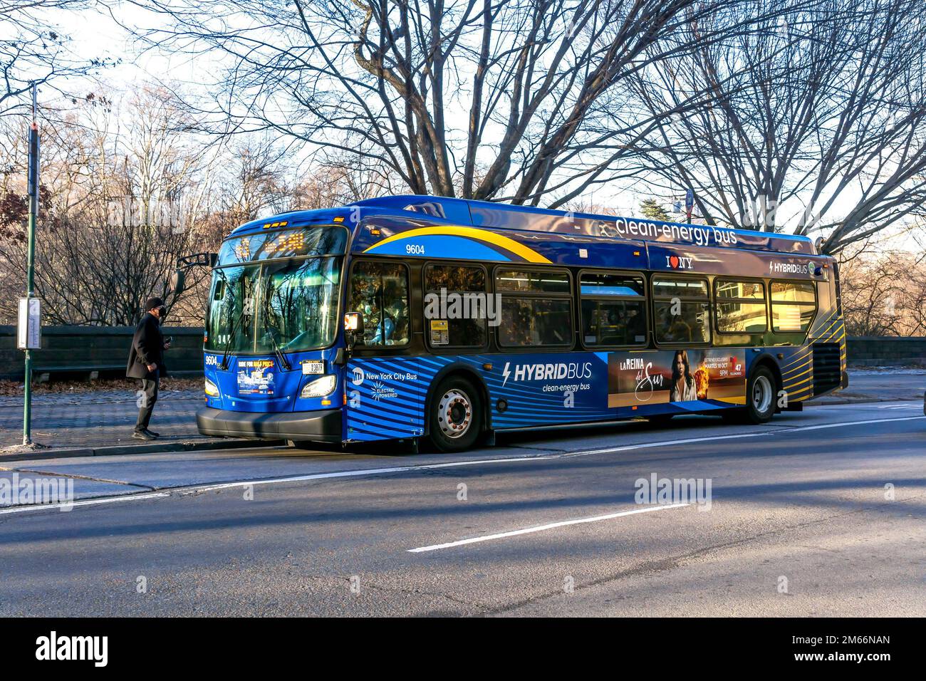 New York, NY - USA - Dec 29, 2022 Horizontal view of New York City’s ...