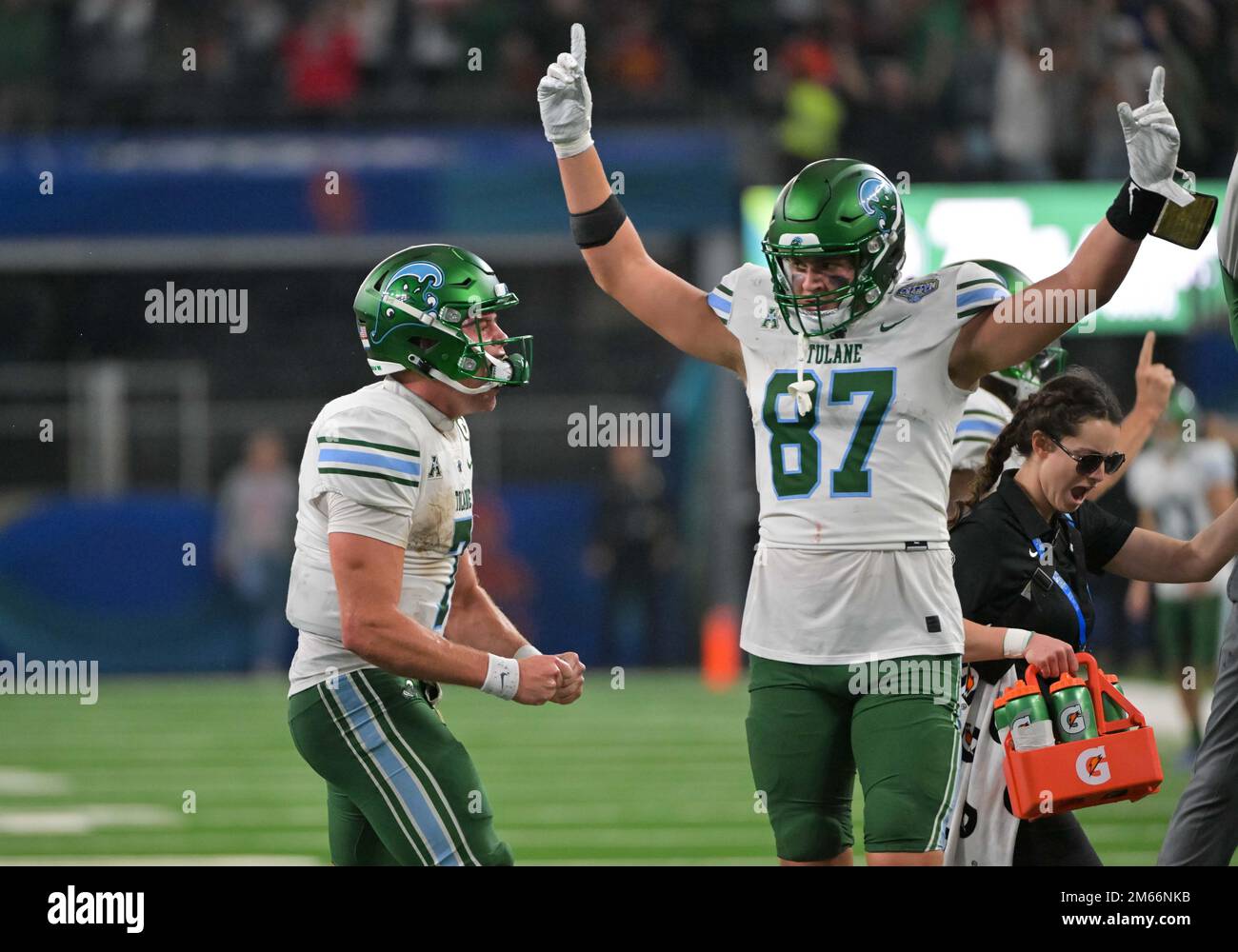 Arlington, Texas, USA. 2nd Jan, 2023. Tulane Green Wave quarterback ...