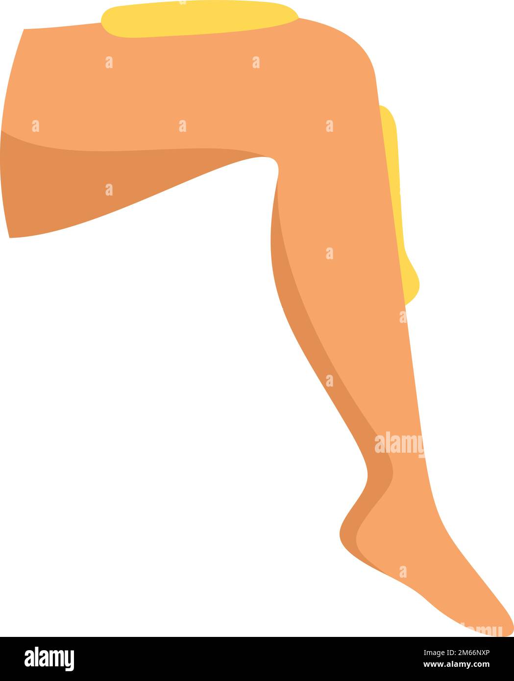 Leg wax icon flat vector. Gold seal. Hair depilation isolated Stock Vector Image & Art - Alamy