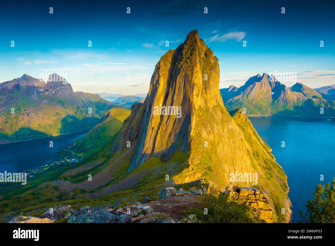 Mount Segla at sunset, Senja, Norway Stock Photo - Alamy