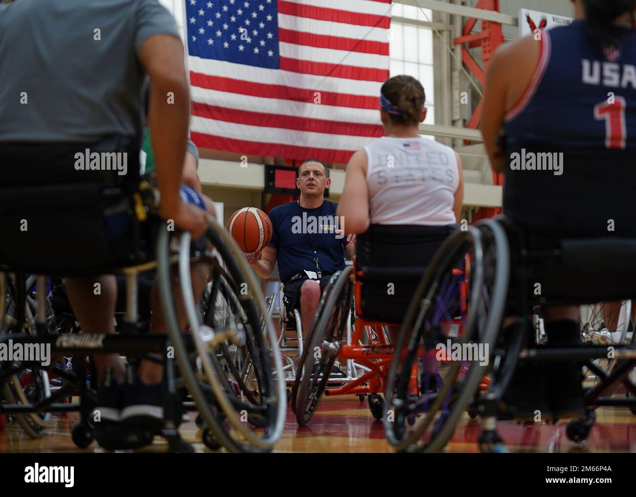 Team U.S. wheelchair basketball head coach Daniel Cashen during ...