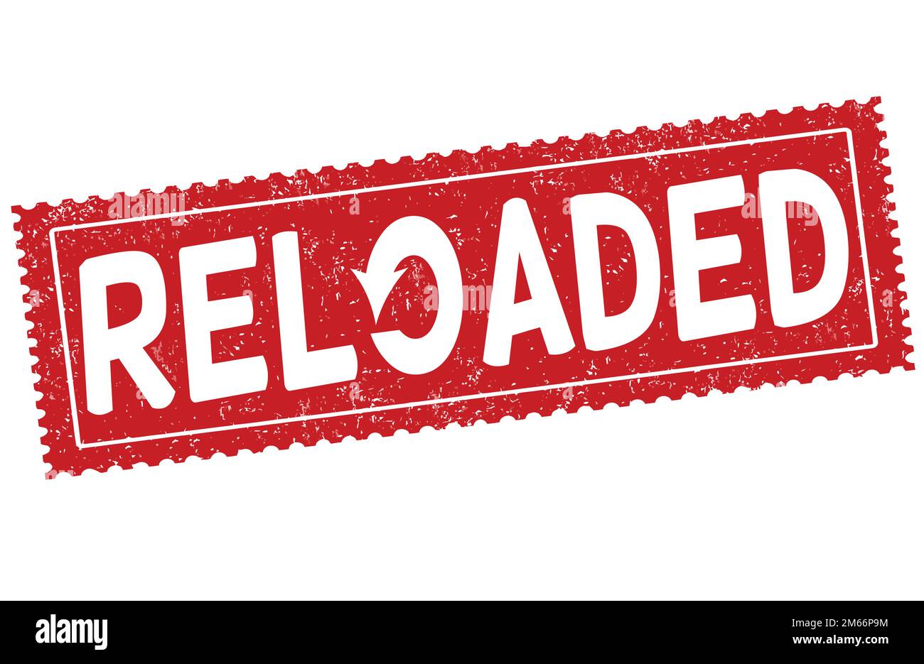 Reloaded grunge rubber stamp on white background, vector illustration ...