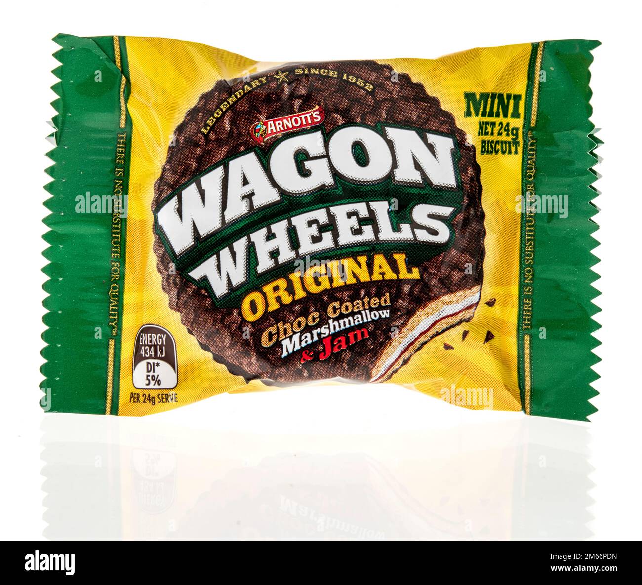 Winneconne, WI - 5 December 2022: A package of Arnotts wagon wheel ...