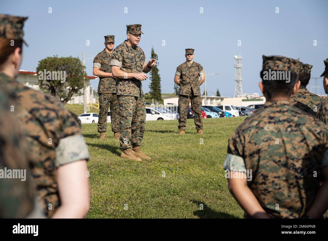 3d Marine Division Commanding General Maj. Gen. Jay Bargeron addresses ...