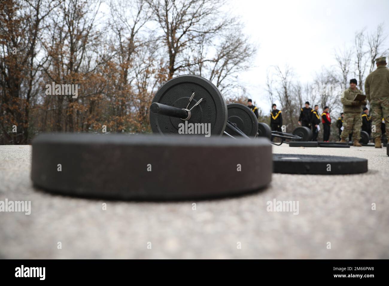 Army Combat Fitness Test equipment before use during the State Best ...