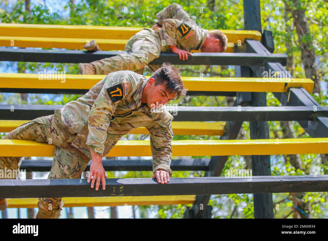 1st Lt. John Greer (top) and 1st Lt. Nicholas Chatel from the 101st ...